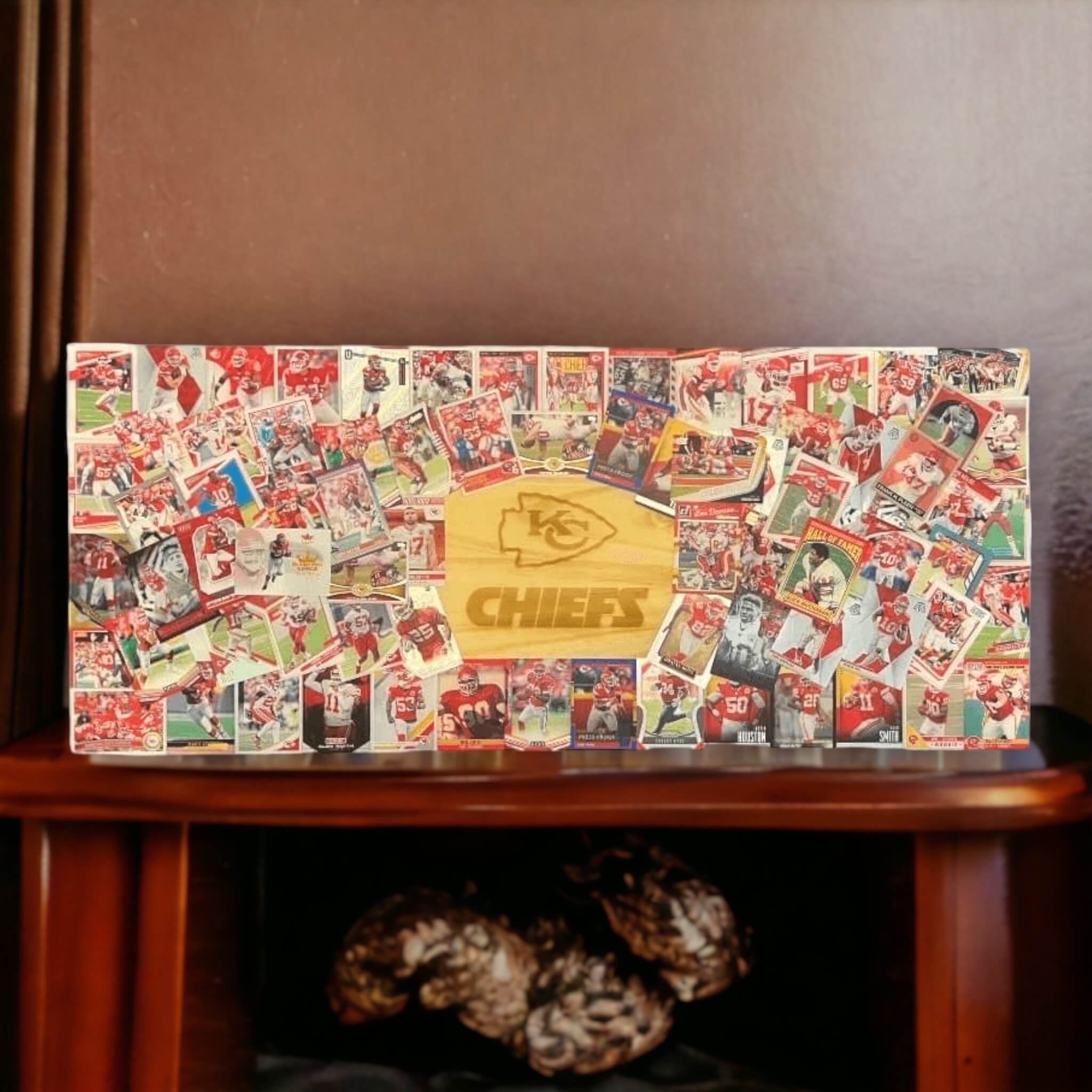 Kansas City Chiefs Trading Card Display | Resinating Rivers