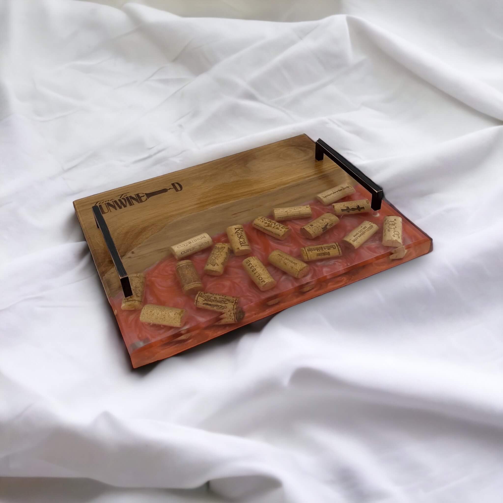 Time to UnWined Serving Tray | Resinating Rivers